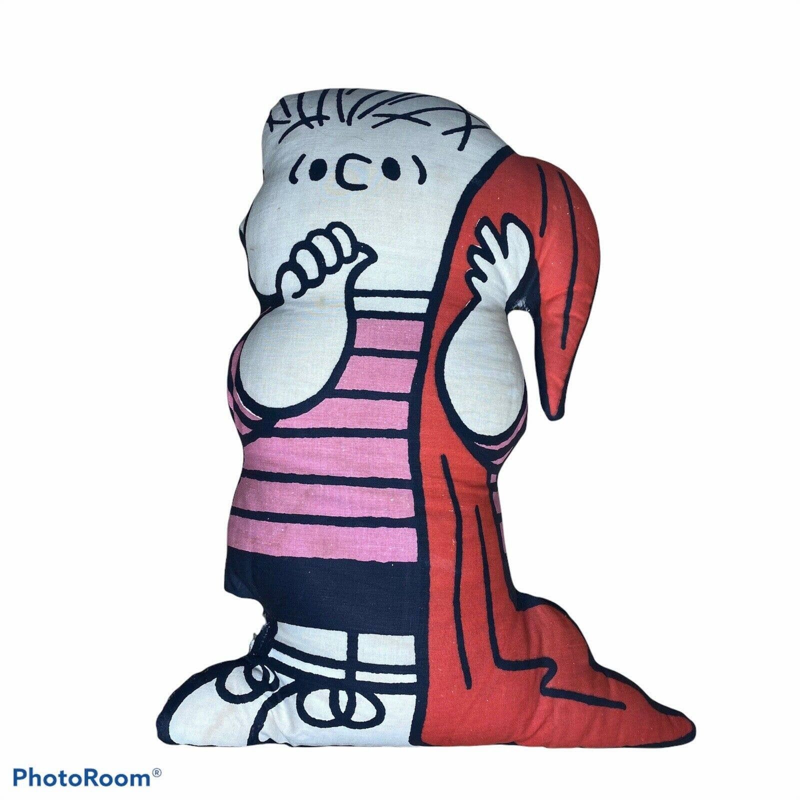 Vintage Vintage Peanuts Linus Pillow Plush 1963 Snoopy Woodstock 17 ...