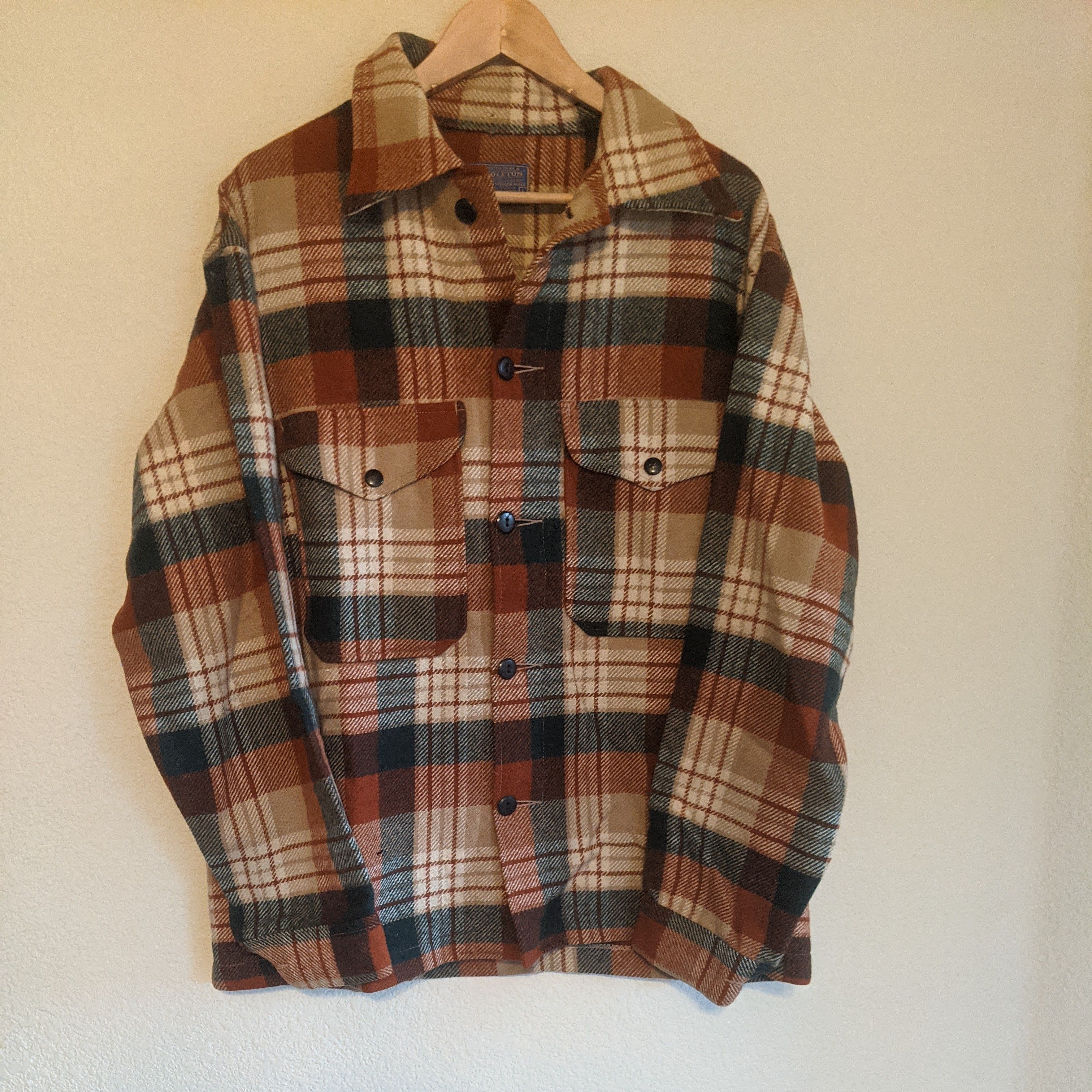 Flannel × Pendleton Vintage Pendleton Flannel 60s thick large made in ...