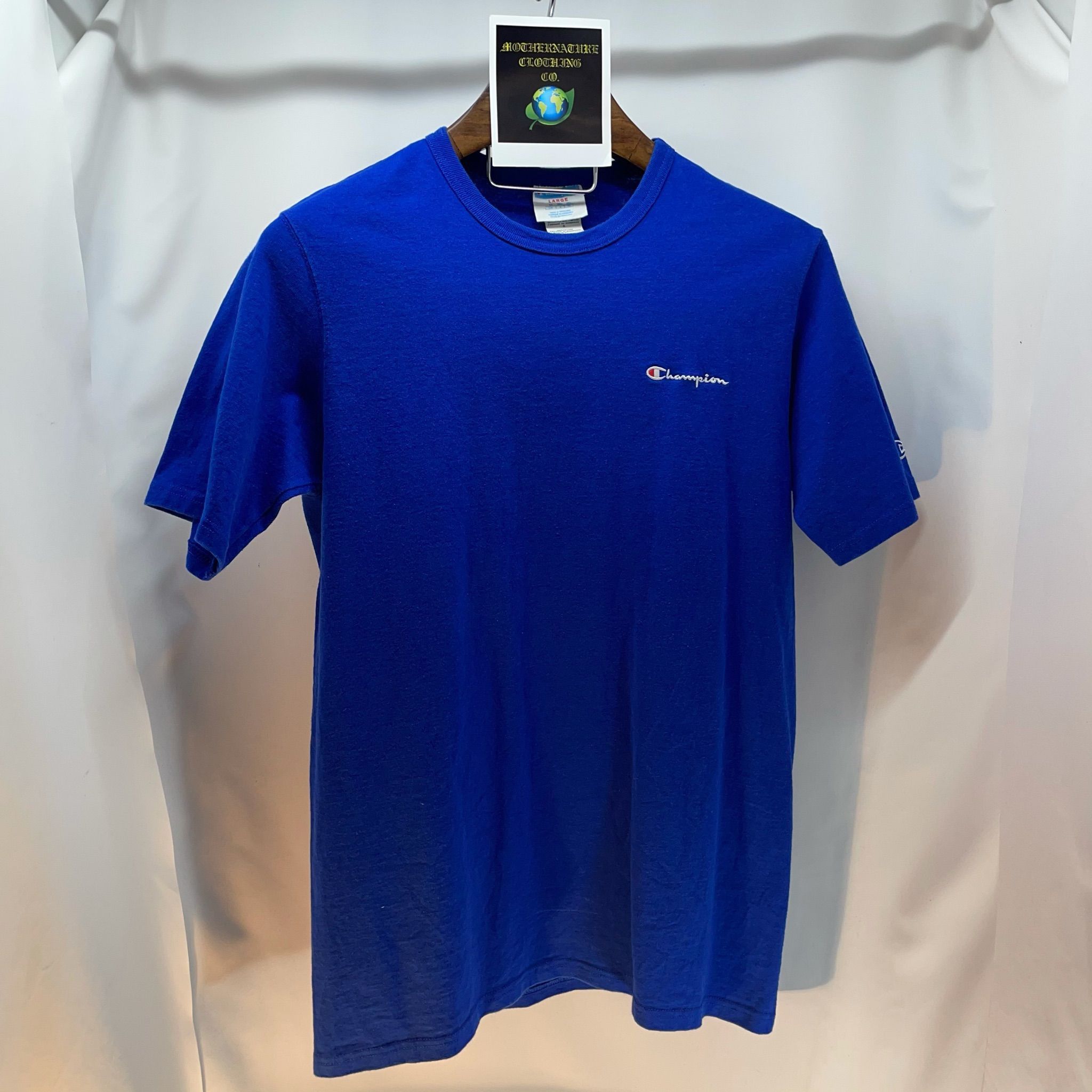 Champion ROYAL BLUE CHAMPION SMALL LOGO S/S T SHIRT | Grailed