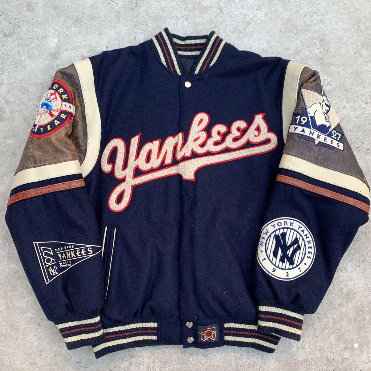 Vintage vintage 90s NY Yankees reversible jacket | Grailed