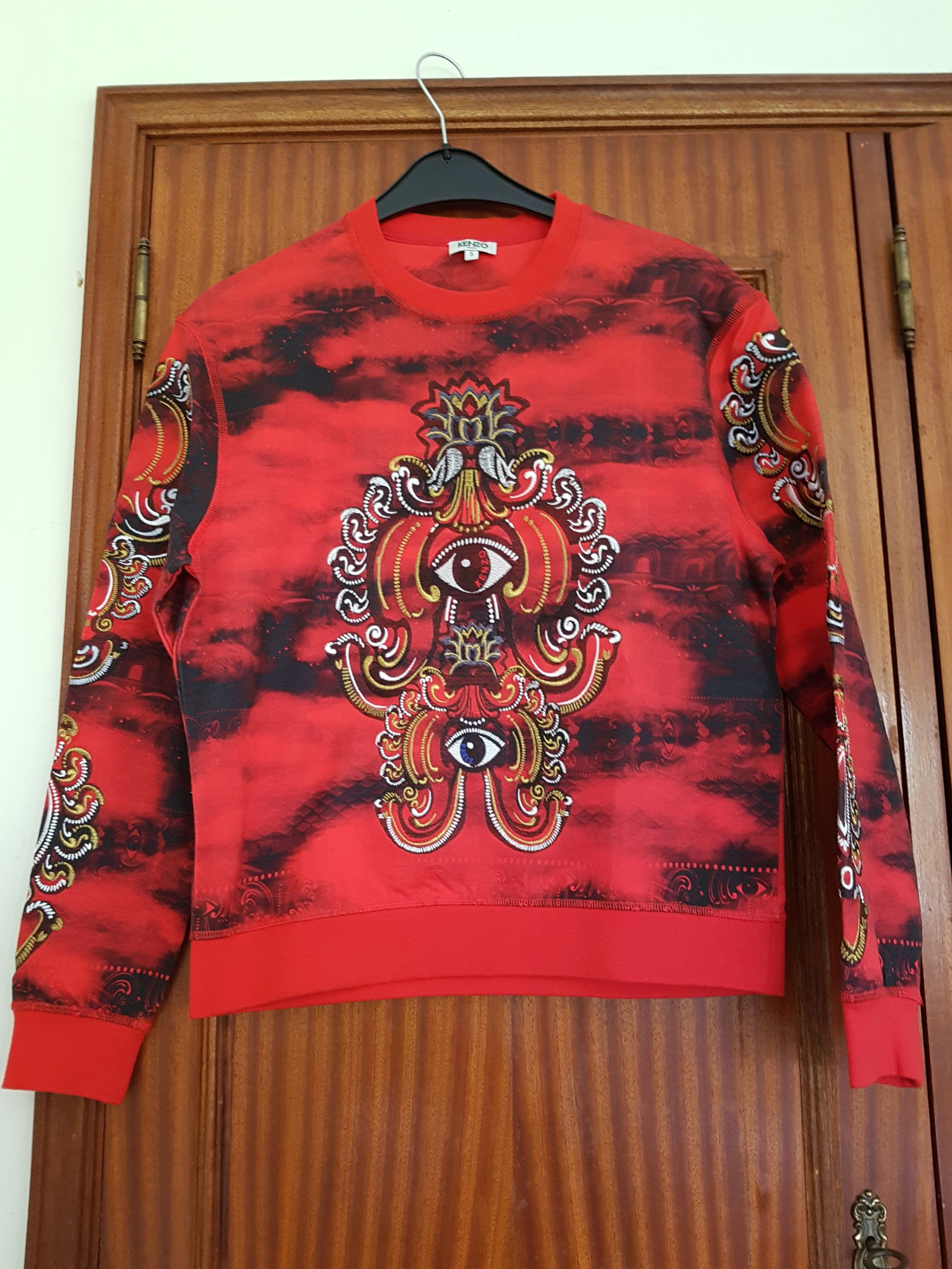 Kenzo red eye sweater store