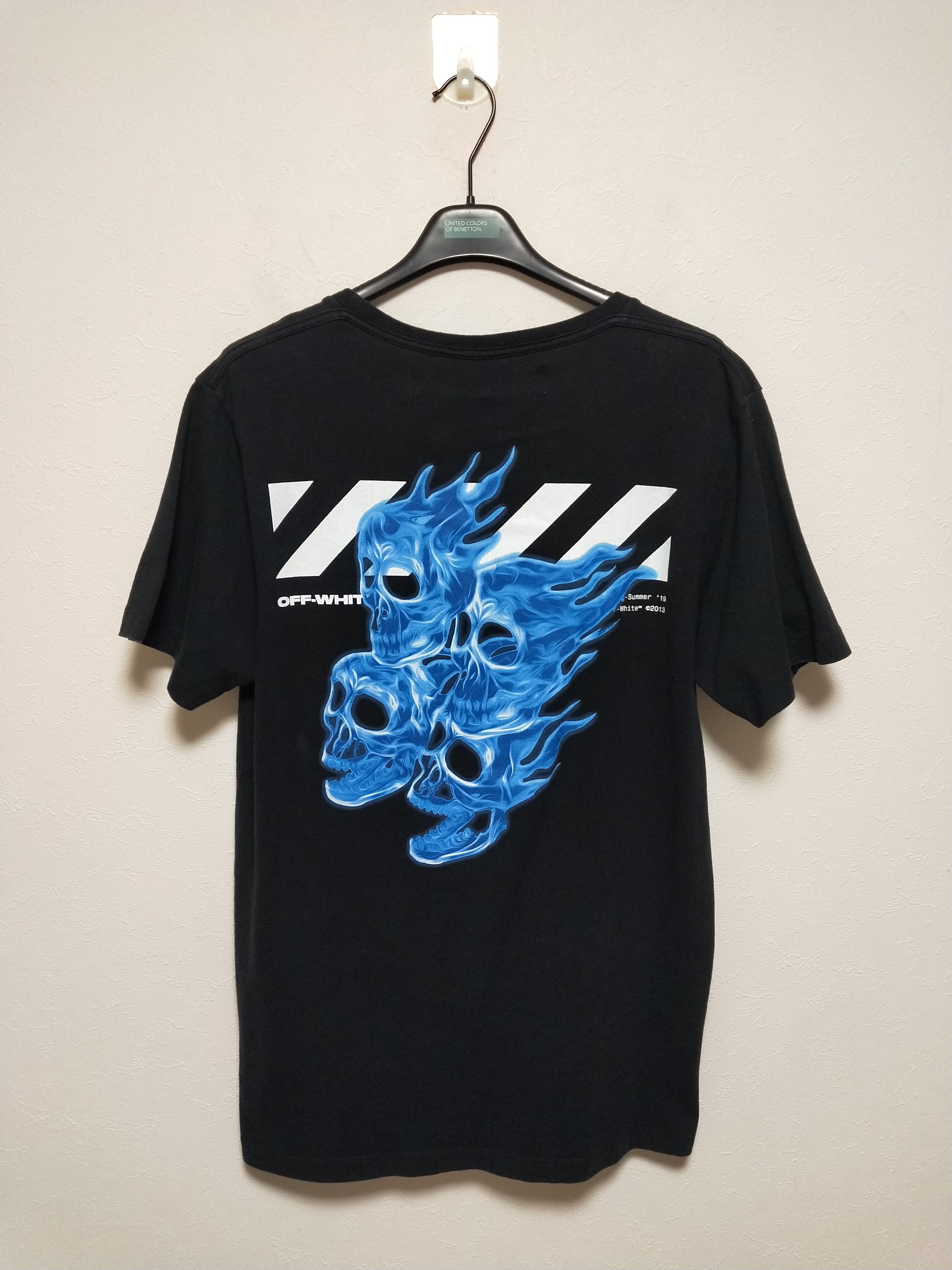 Off-White Diagonal Skulls Tee | Grailed