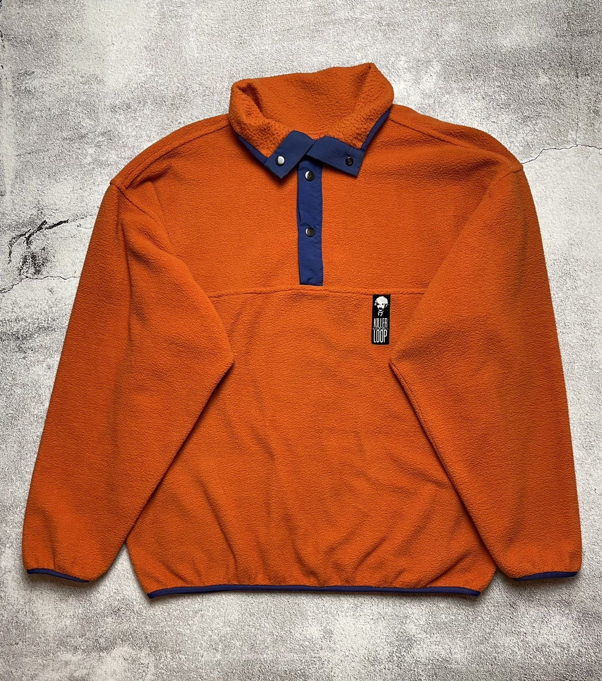 Vintage KILLER LOOP VINTAGE SHERPA FLEECE SYNCHILLA PULLOVER ORANGE ...