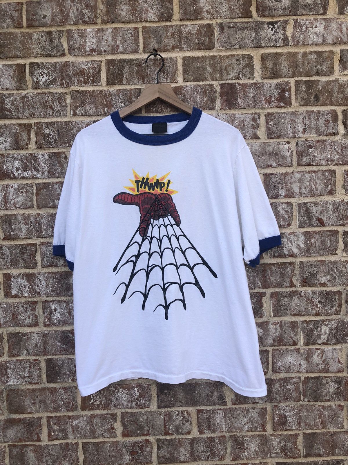 Changes × Marvel Comics × Vintage Vintage 1990s Spider-Man Ringer T ...