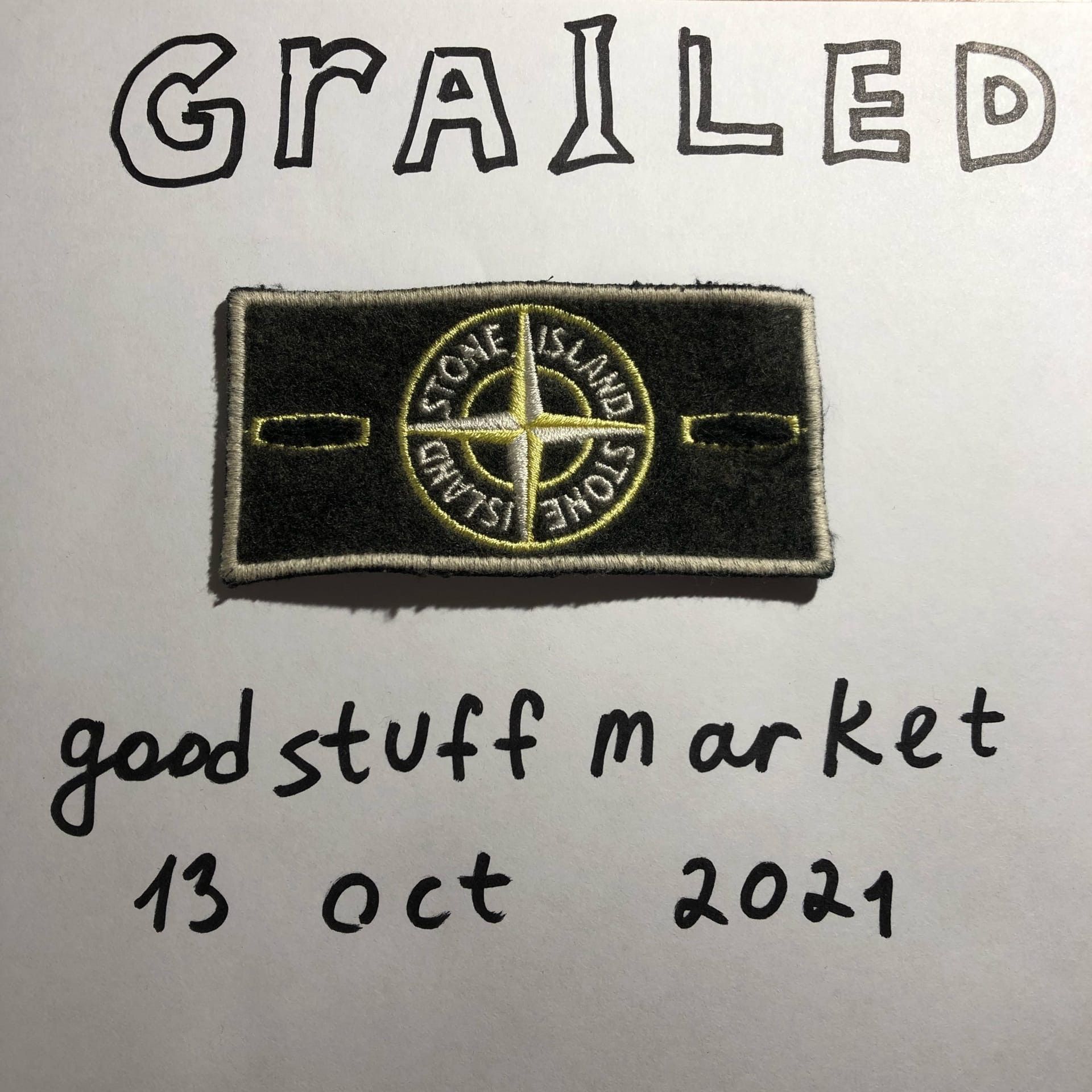 Rare × Stone Island New Stone Island Hand Corrosion Badge | Grailed