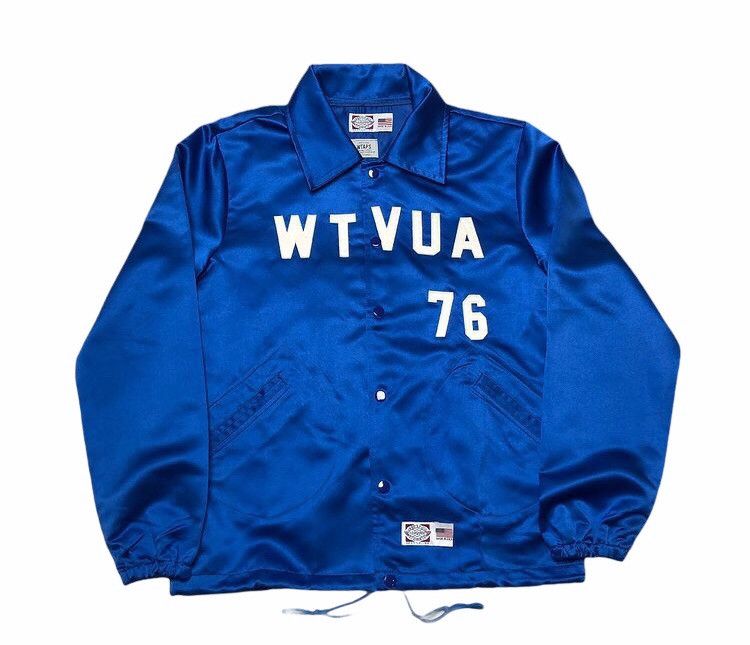 Wtaps WTAPS X EBBETS FIELD FLANNEL JAPAN BRAND SATIN COACH JACKET | Grailed