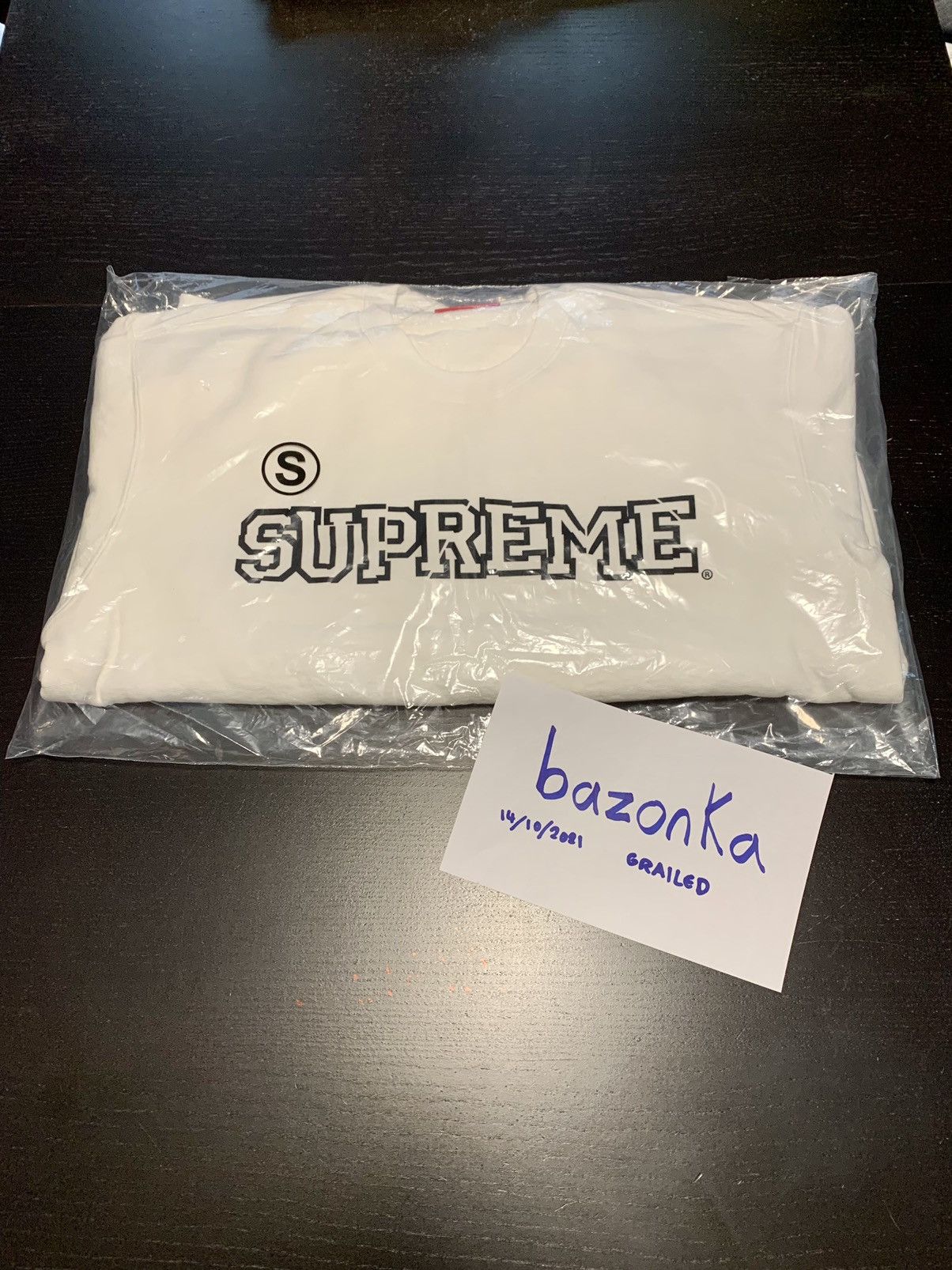 Supreme *RARE* SUPREME Shattered Logo Crewneck White Small | Grailed