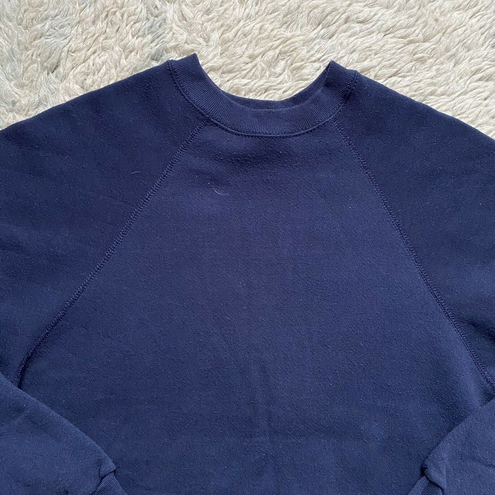 Vintage 90s Large Maximum Sweats Navy Blue Crewneck Basic | Grailed