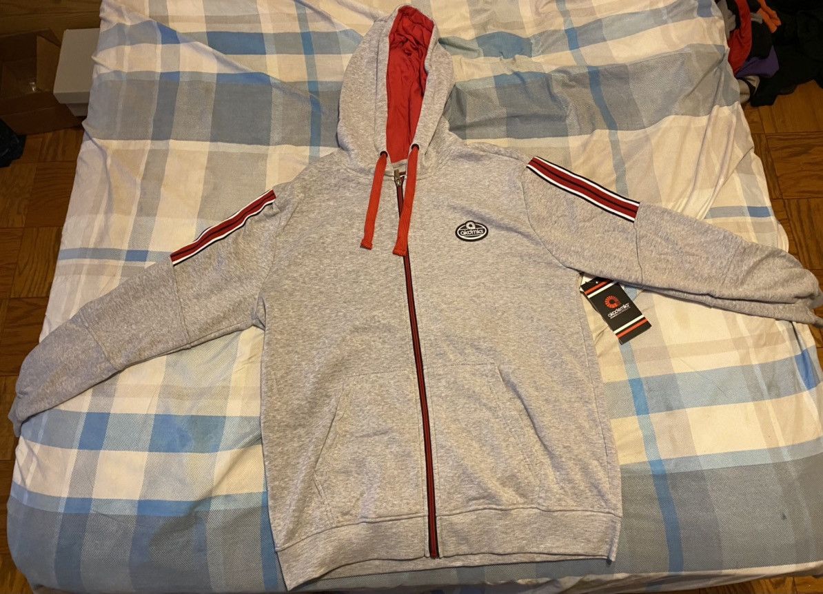 Akademiks Akademiks Grey Zip-Up Hoodie | Grailed