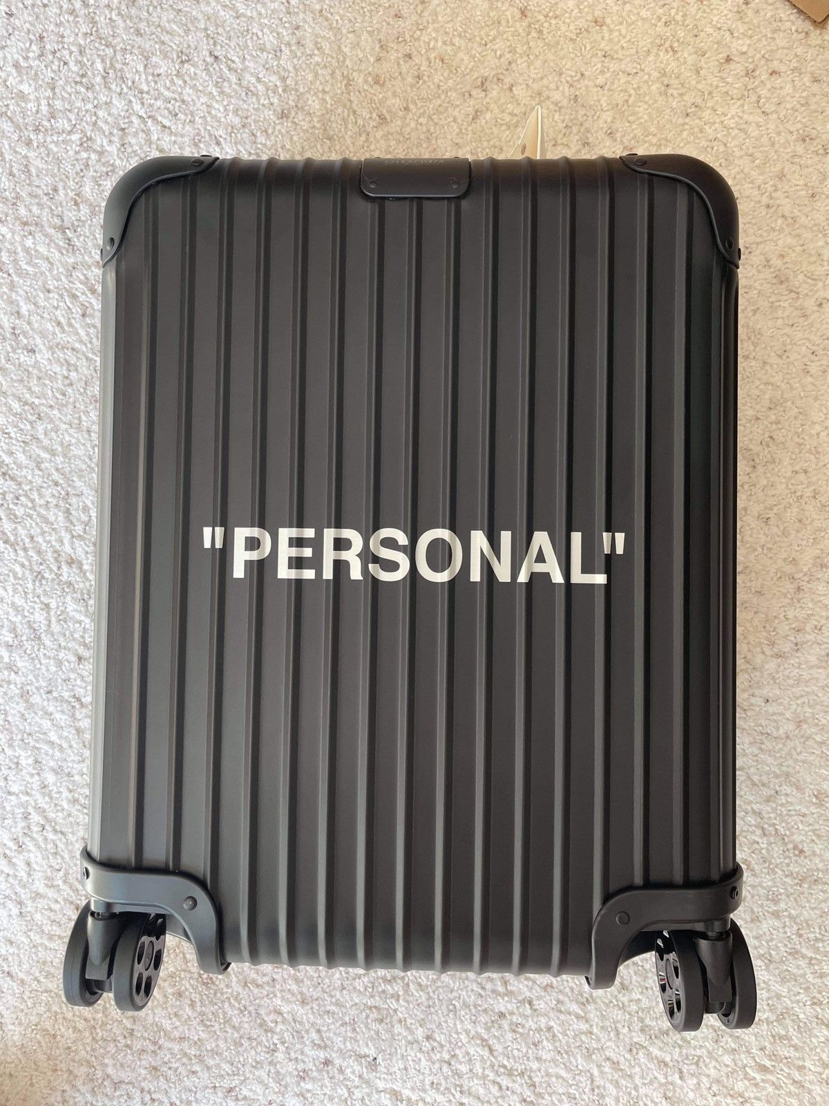 Off-White Rimowa x Off-White “Personal Belongings” Cabin Size Luggage ...