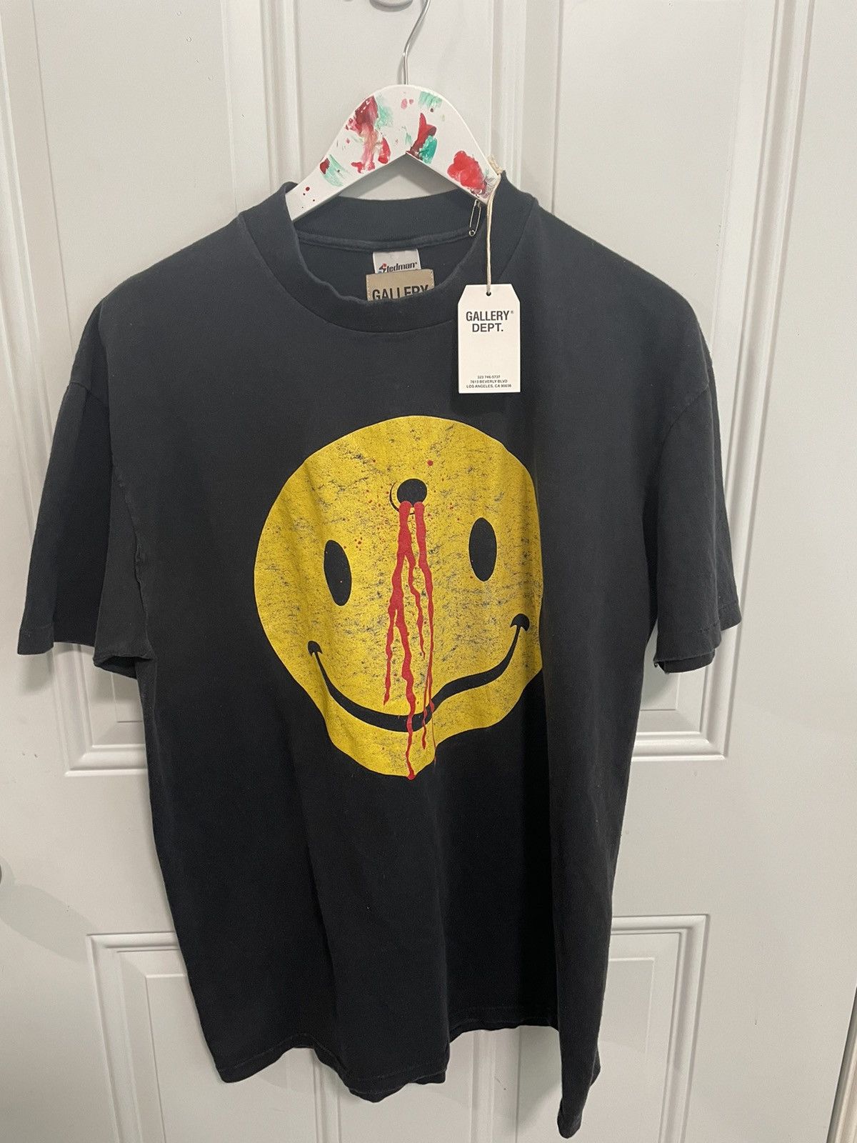 Gallery Dept. Gallery dept. 1 of 1 blood smiley face 90s vintage tee ...
