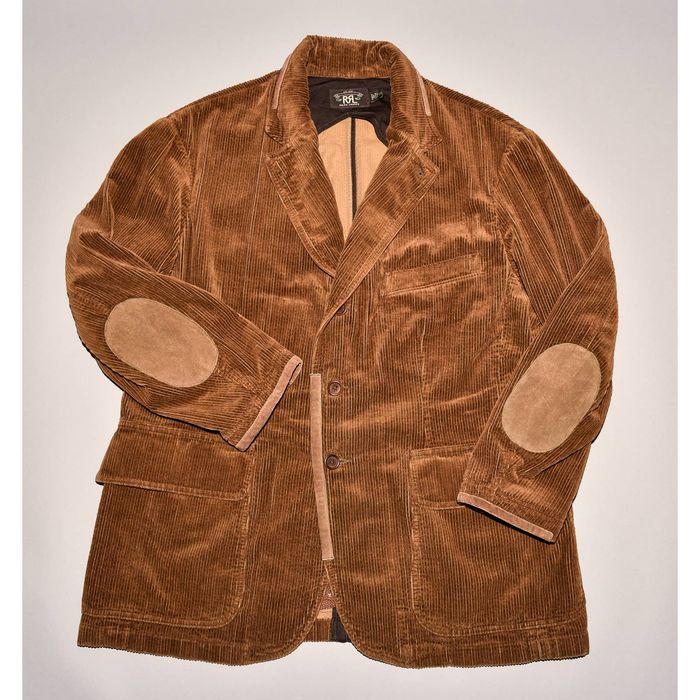 RRL Ralph Lauren RALPH LAUREN RRL Suede-Trim Corduroy Sport Coat | Grailed