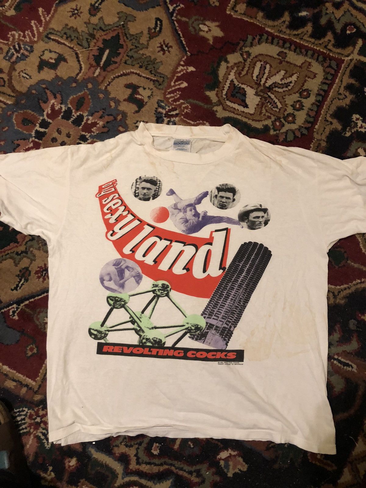 Band Tees × Vintage 1991 Brockum Revolting Cocks Big Sexy Land Tee ...