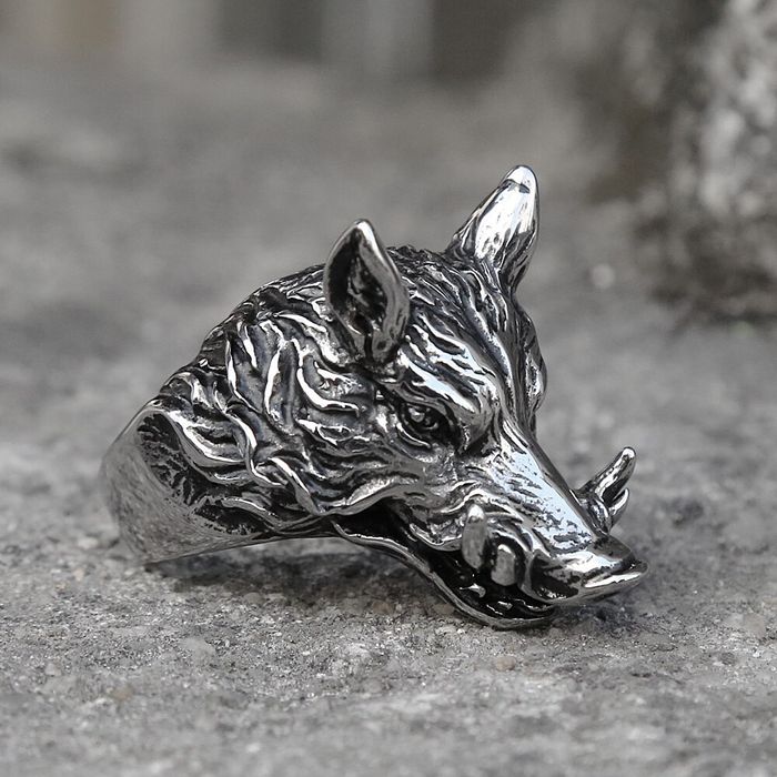 Custom Gothic Wild Boar Ring Hippie Wild Boar Animal Ring | Grailed