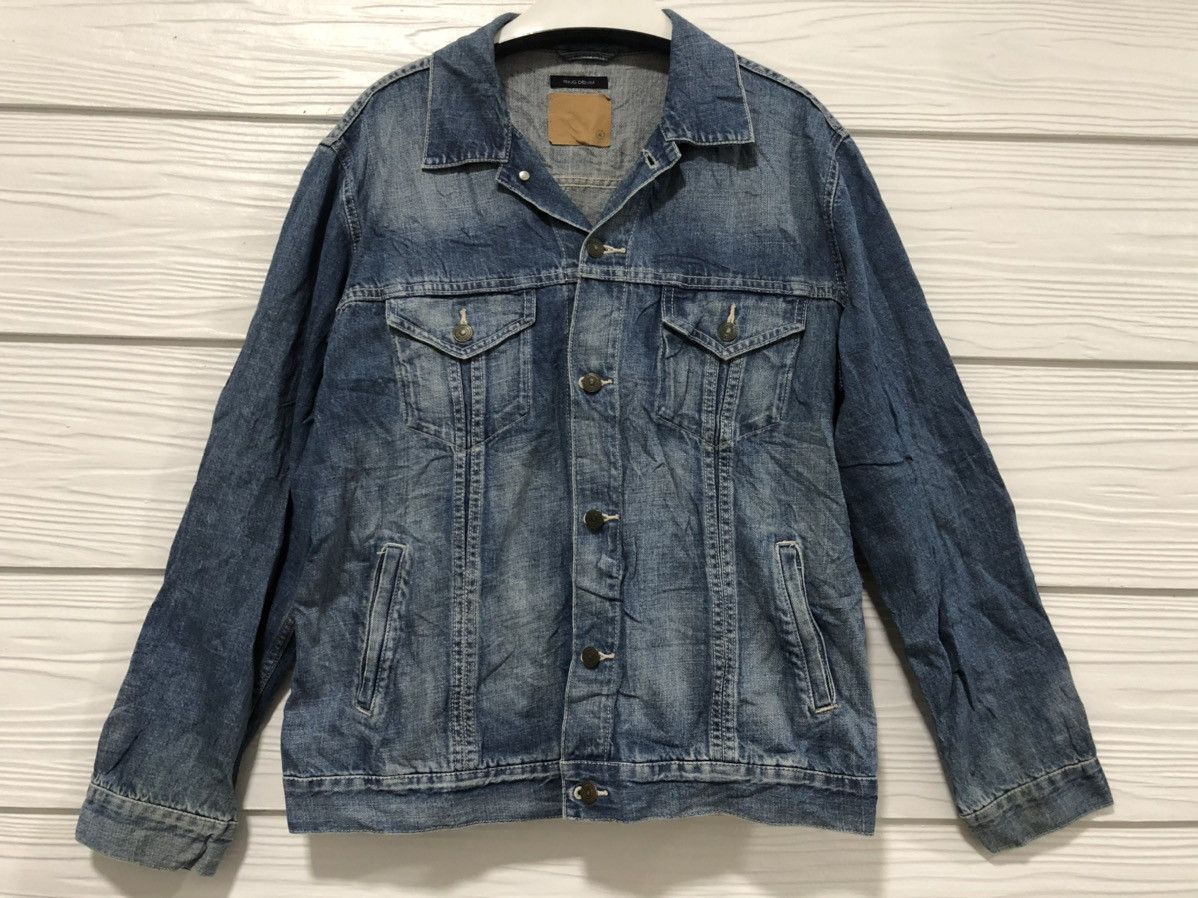 Denim Jacket × Uniqlo Uniqlo ring denim jacket | Grailed