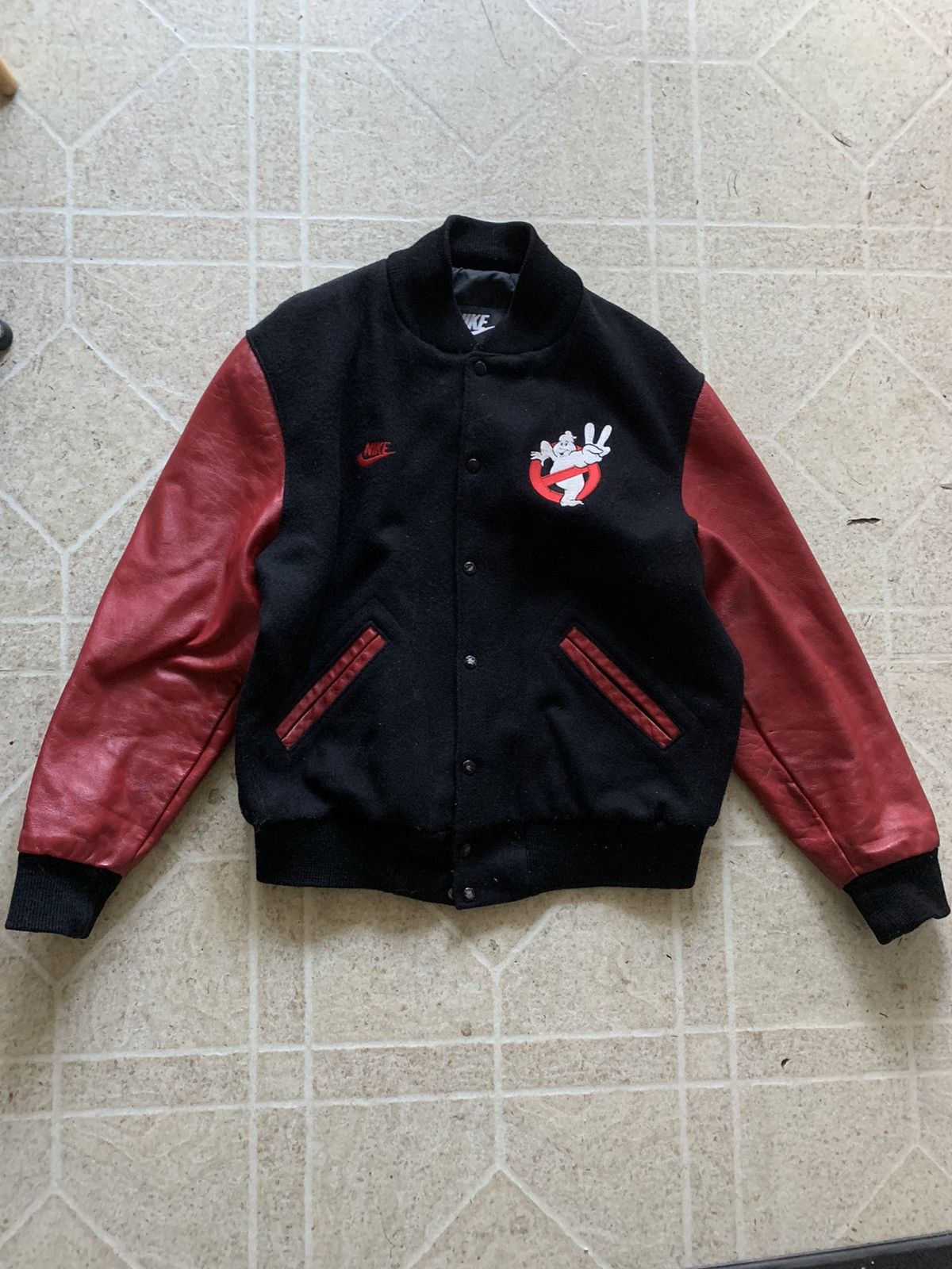 Nike 1989 Ghostbusters 2 Cast & Crew Nike Letterman Jacket | Grailed