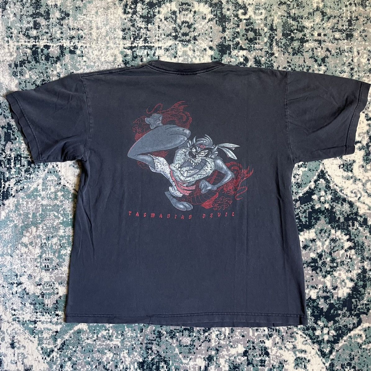Vintage vintage looney tunes taz karate tee | Grailed