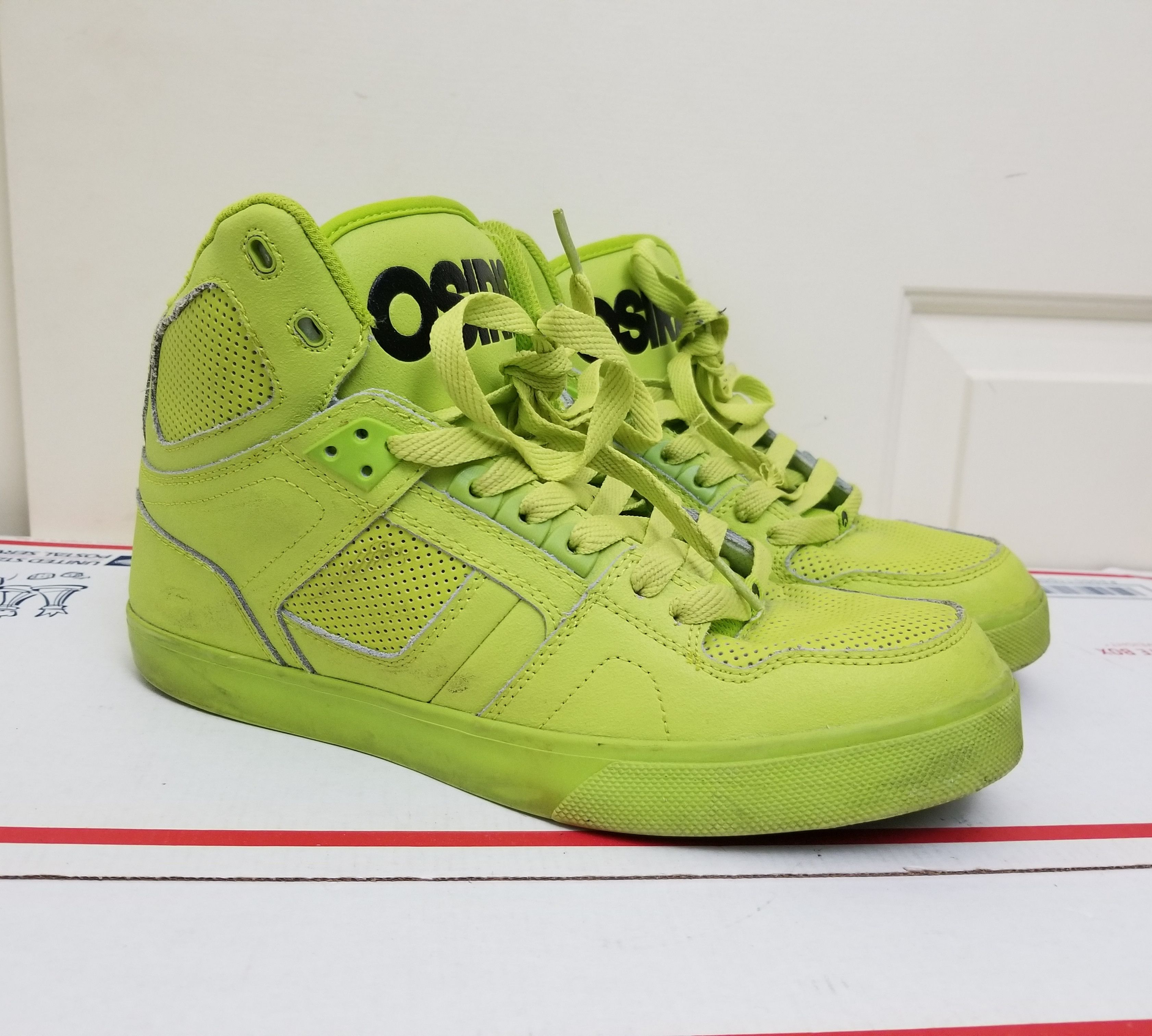 Osiris Osiris NYC 83 Vulc Lime Green High Top Shoes Skate 10 | Grailed