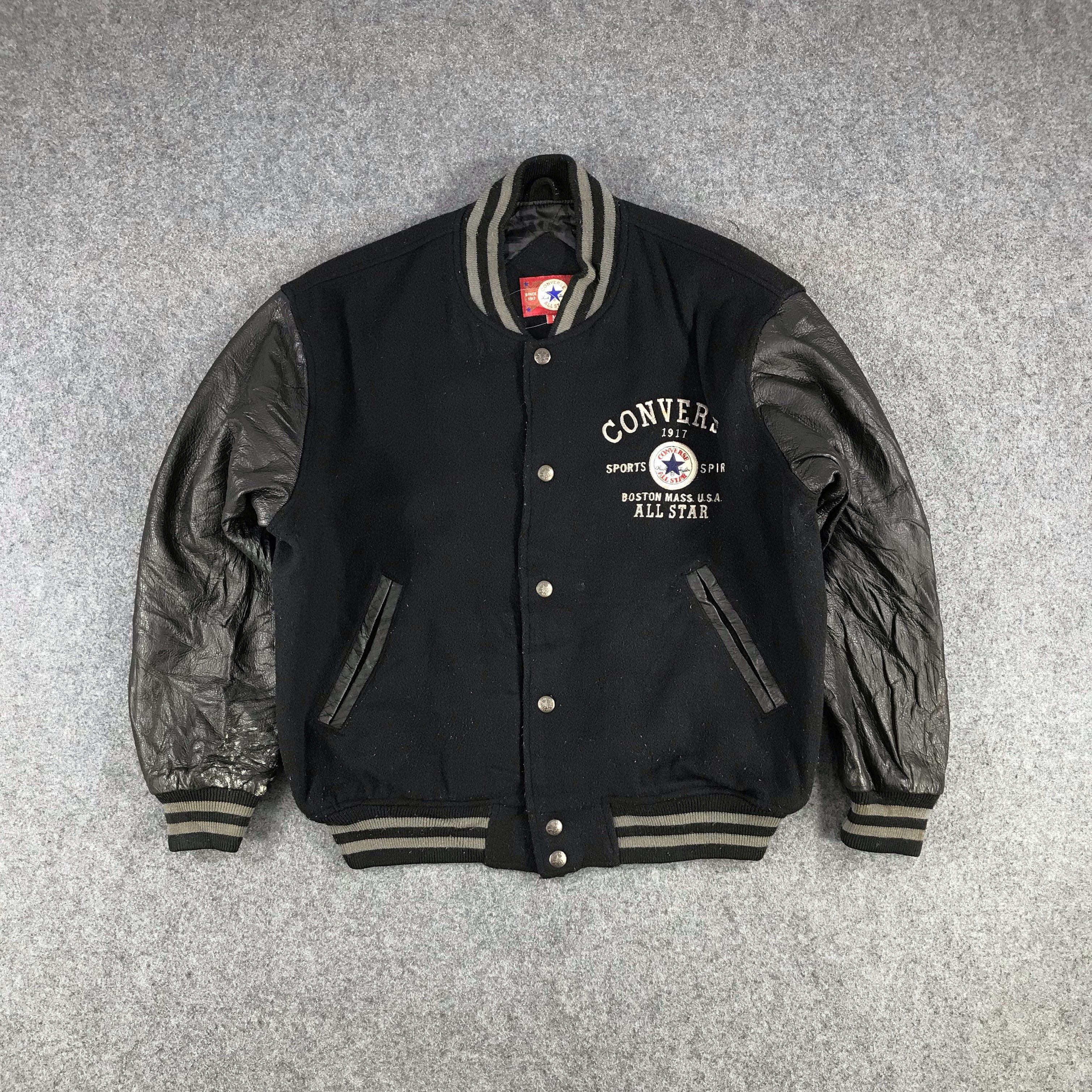 Converse × Varsity Jacket Vintage 90s Converse Varsity Jacket Letterman ...