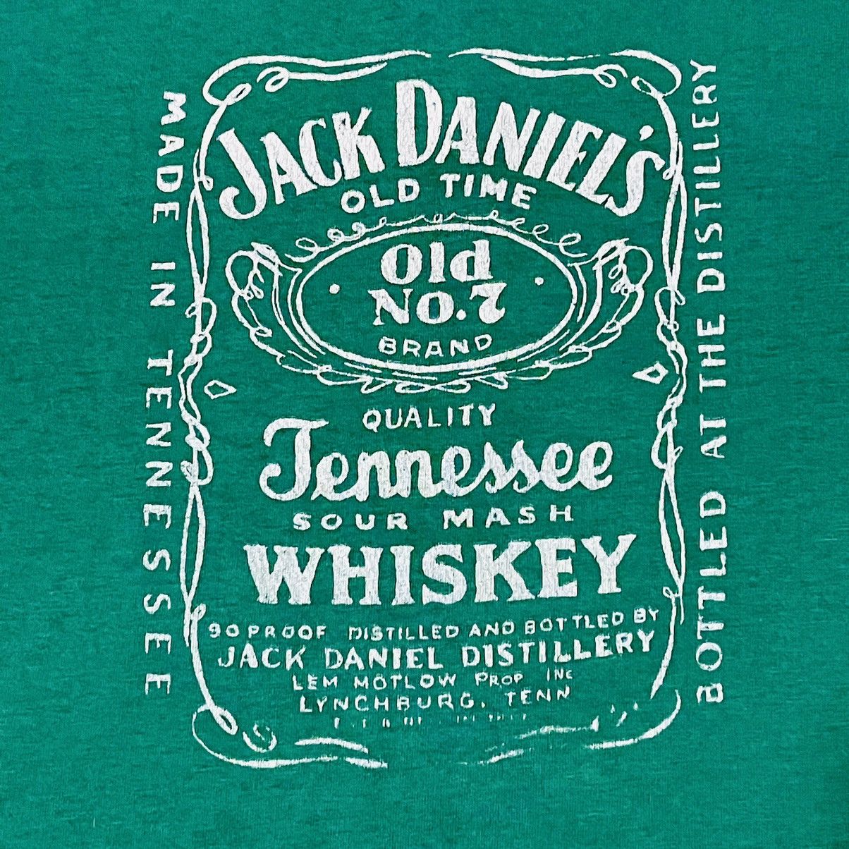 Jack Daniels × Vintage VINTAGE 80s GREEN JACK DANIELS TEE! | Grailed