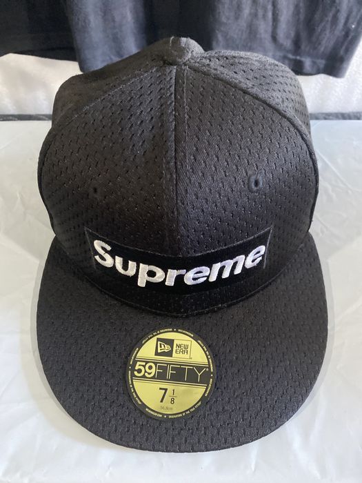 Supreme Black Supreme New Era World Famous 2018 Mesh Box Logo Cap | Grailed