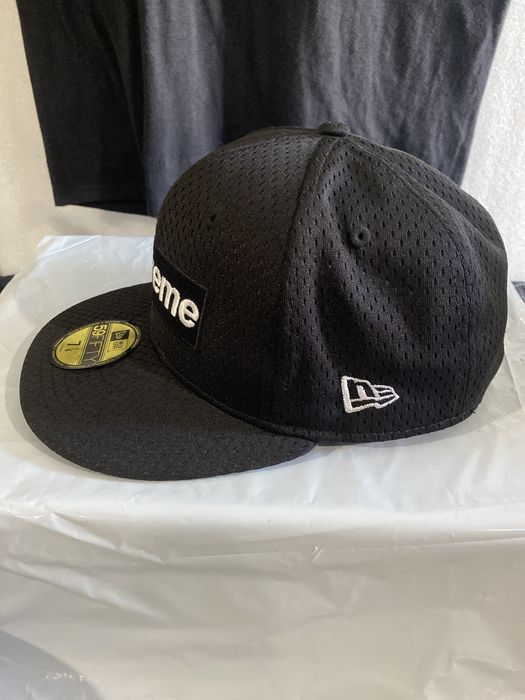 Supreme Black Supreme New Era World Famous 2018 Mesh Box Logo Cap | Grailed