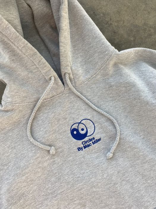 Mac Miller Mac Miller “ Circles “ Yin Yang Heavyweight Grey Logo Hoodie ...