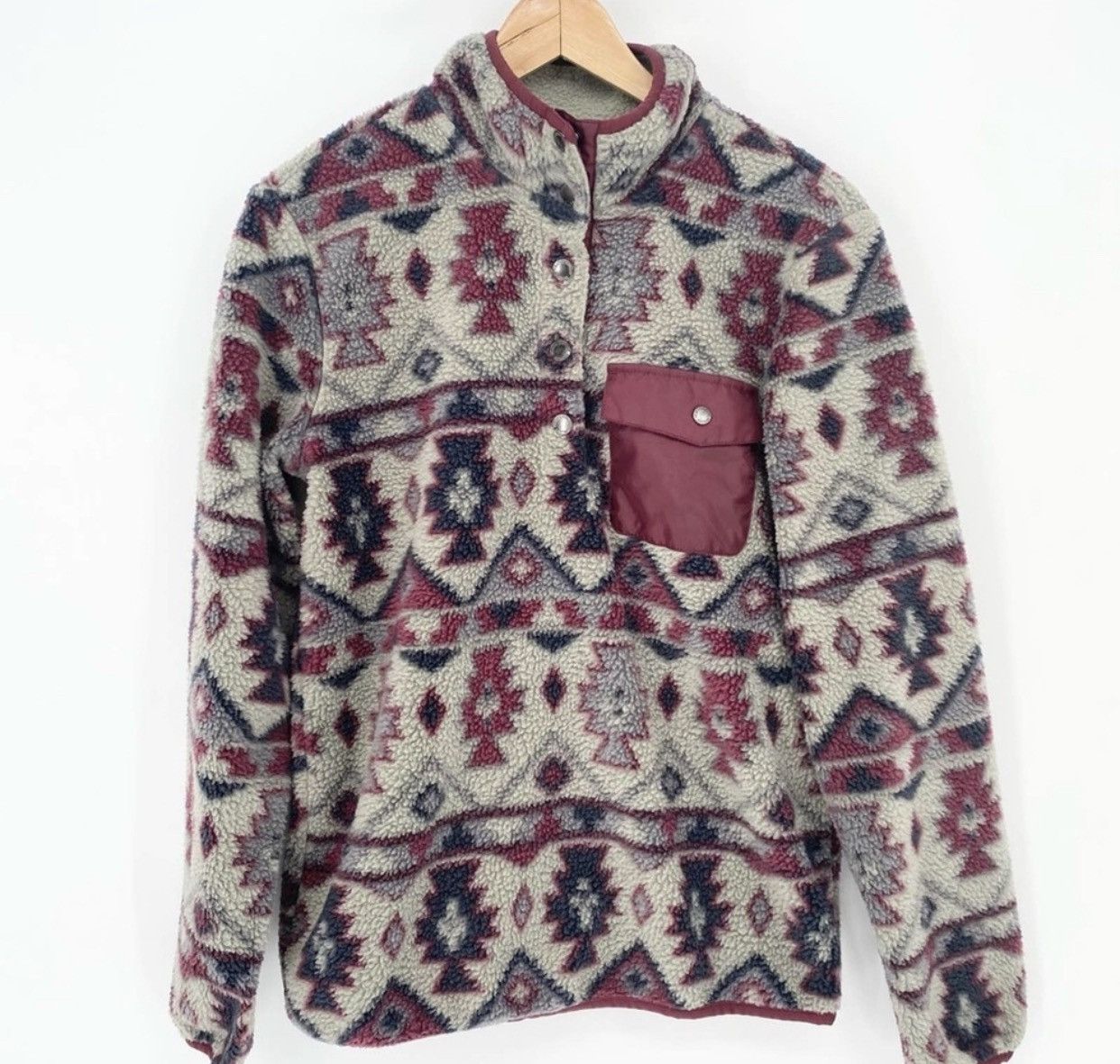 Japanese Brand × Vintage RARE vintage patterned fleece | Grailed