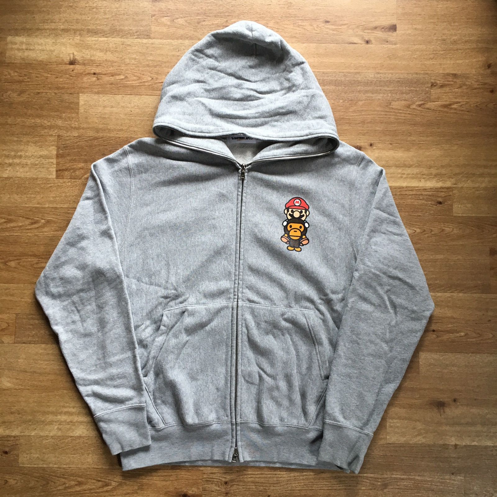 Bape '08 Mario zip hoodie | Grailed