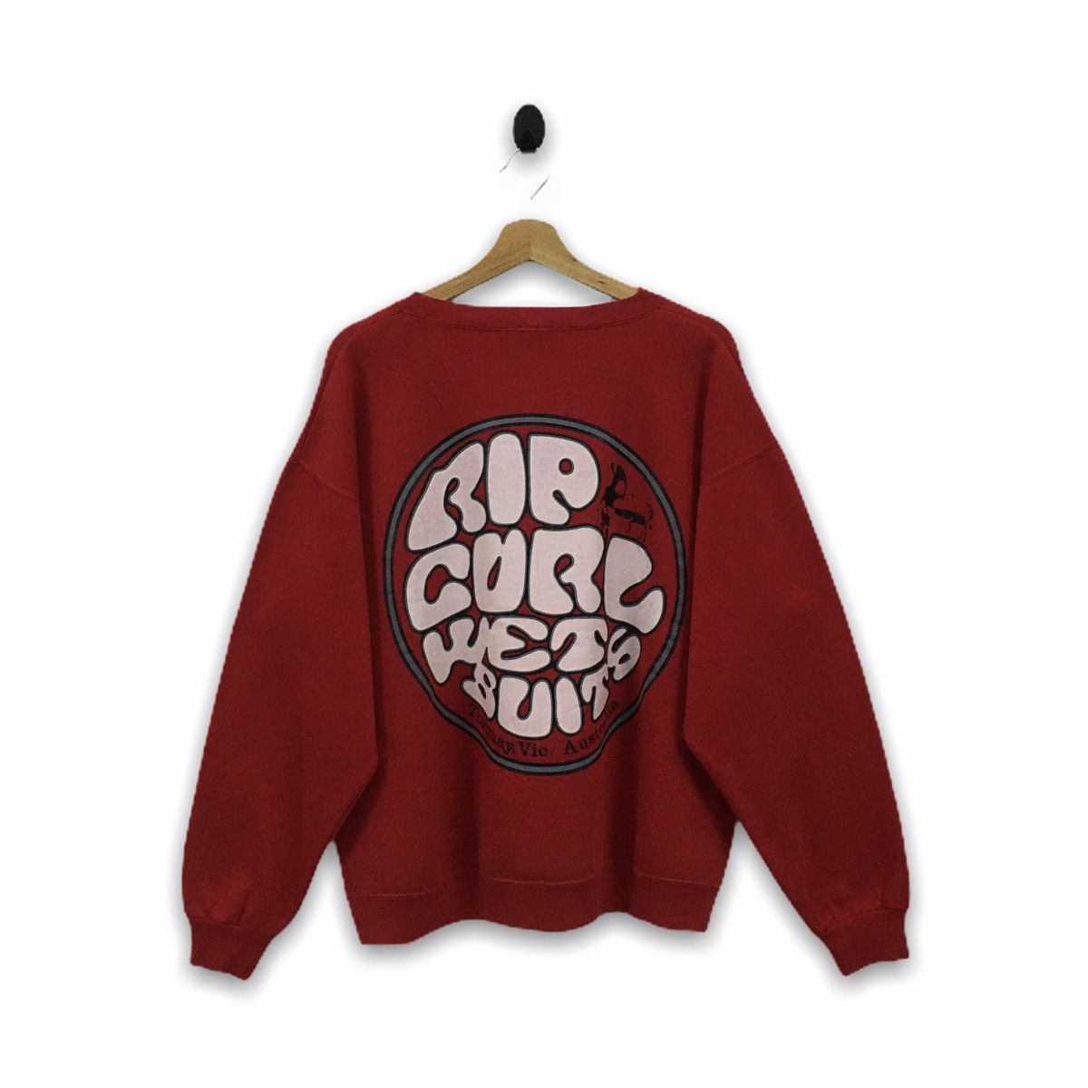 Vintage Rare Vintage 90s Rip Curl Big Back Hit Sweatshirt | Grailed