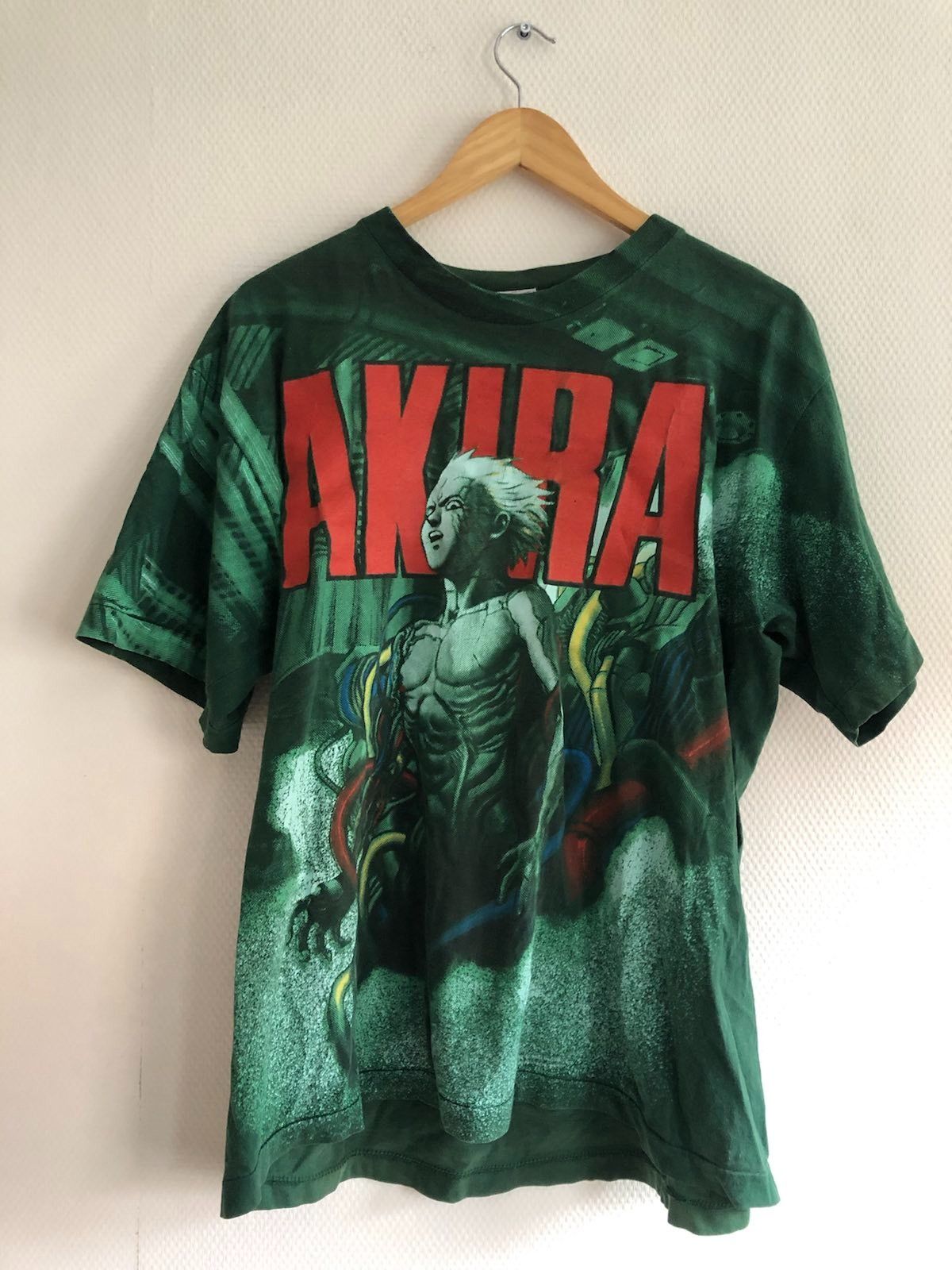 Vintage Vintage 1993 green akira tetsuo t-shirt | Grailed
