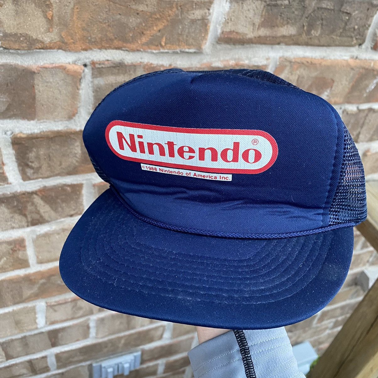 Nintendo × Vintage RARE 1988 Nintendo Logo Promo Trucker Hat | Grailed