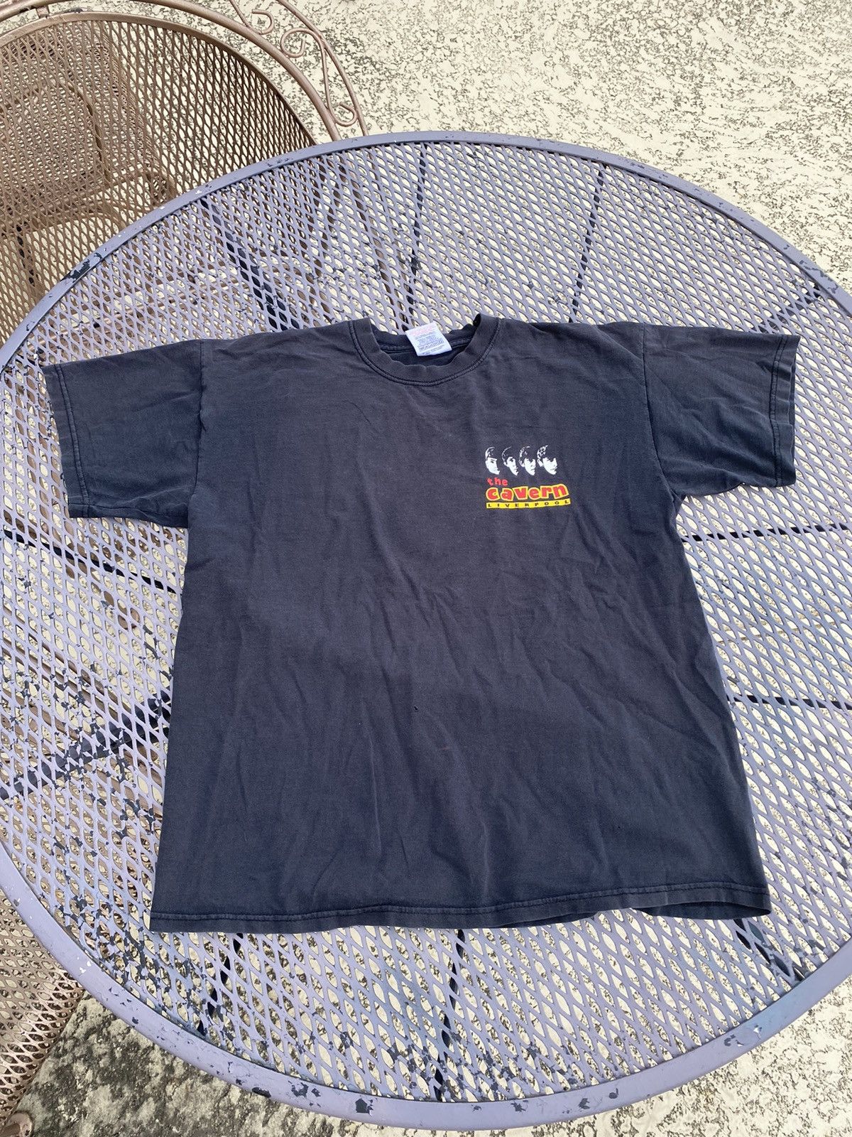 Band Tees × Fruit Of The Loom × Vintage Vintage Beatles 90s Faded Black ...