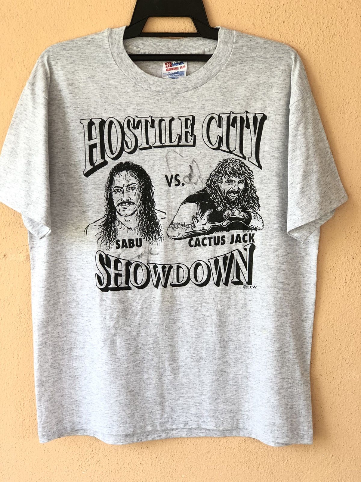 Vintage × Wcw/Nwo × Wwf Vintage 90s ECW Cactus Jack Vs Sabu Rare ...