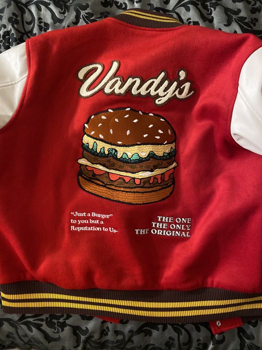 Vandy The Pink Vandy the pink 4 year anniversary varsity jacket | Grailed