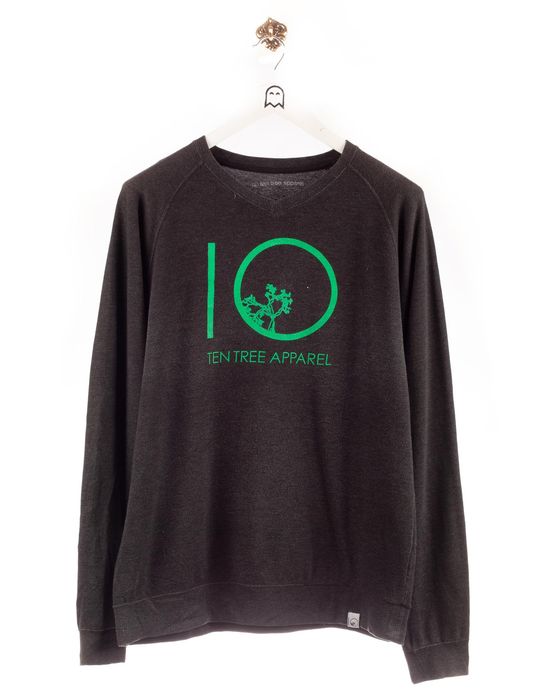 Vintage Vintage ten tree apparel Sweatshirt Logo Print Black | Grailed