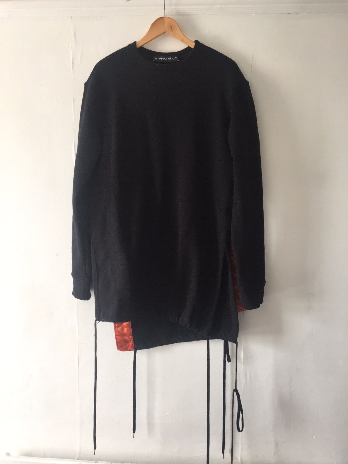Y/Project Long Oversized Y project sweater With Orange Detail | Grailed