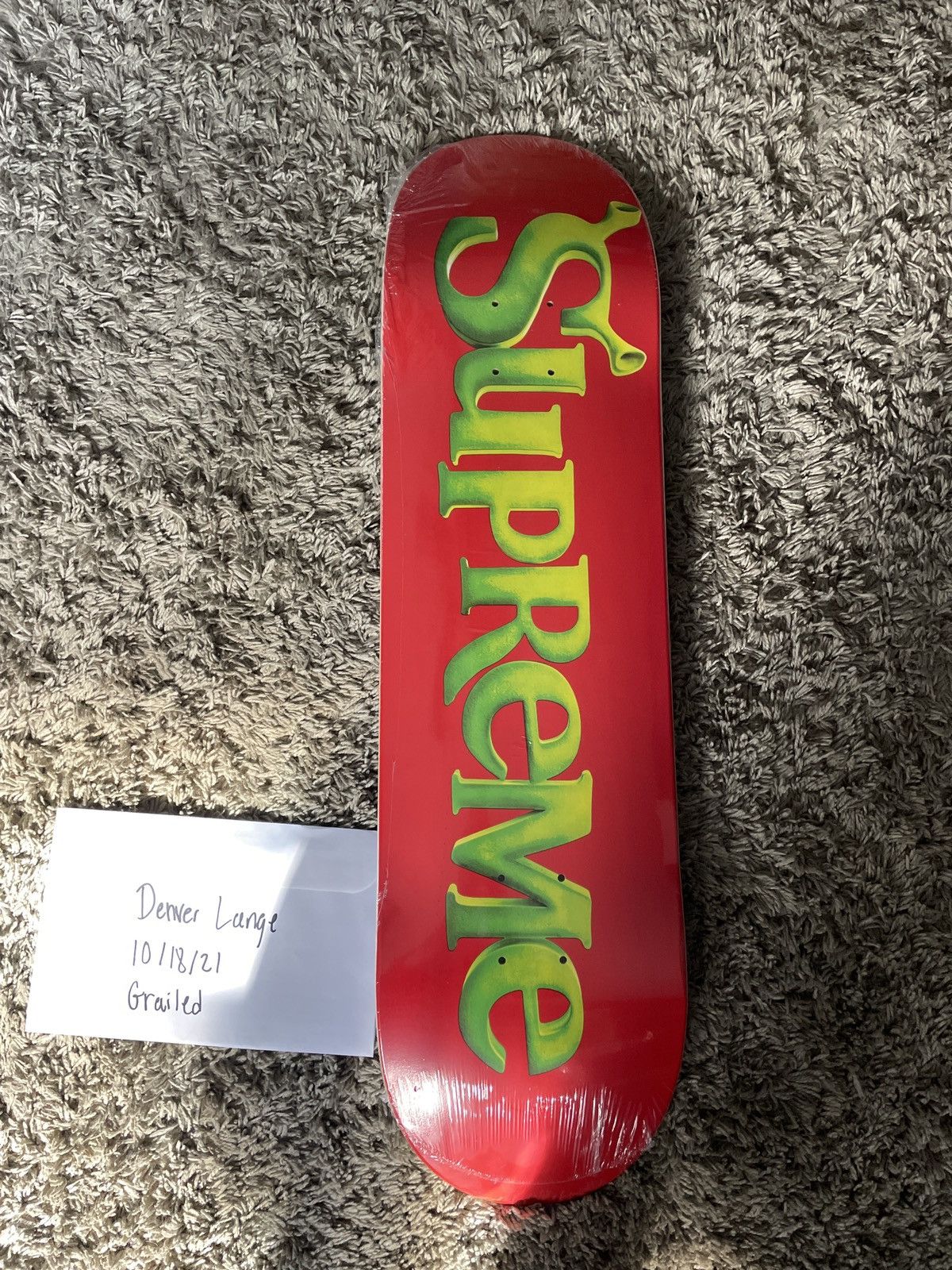 Supreme Supreme Shrek Skateboard Deck Board (Red) | Grailed