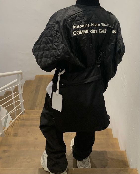 CDG CDG CDG Quilted Bomber Staff Puffer Jacket | Grailed