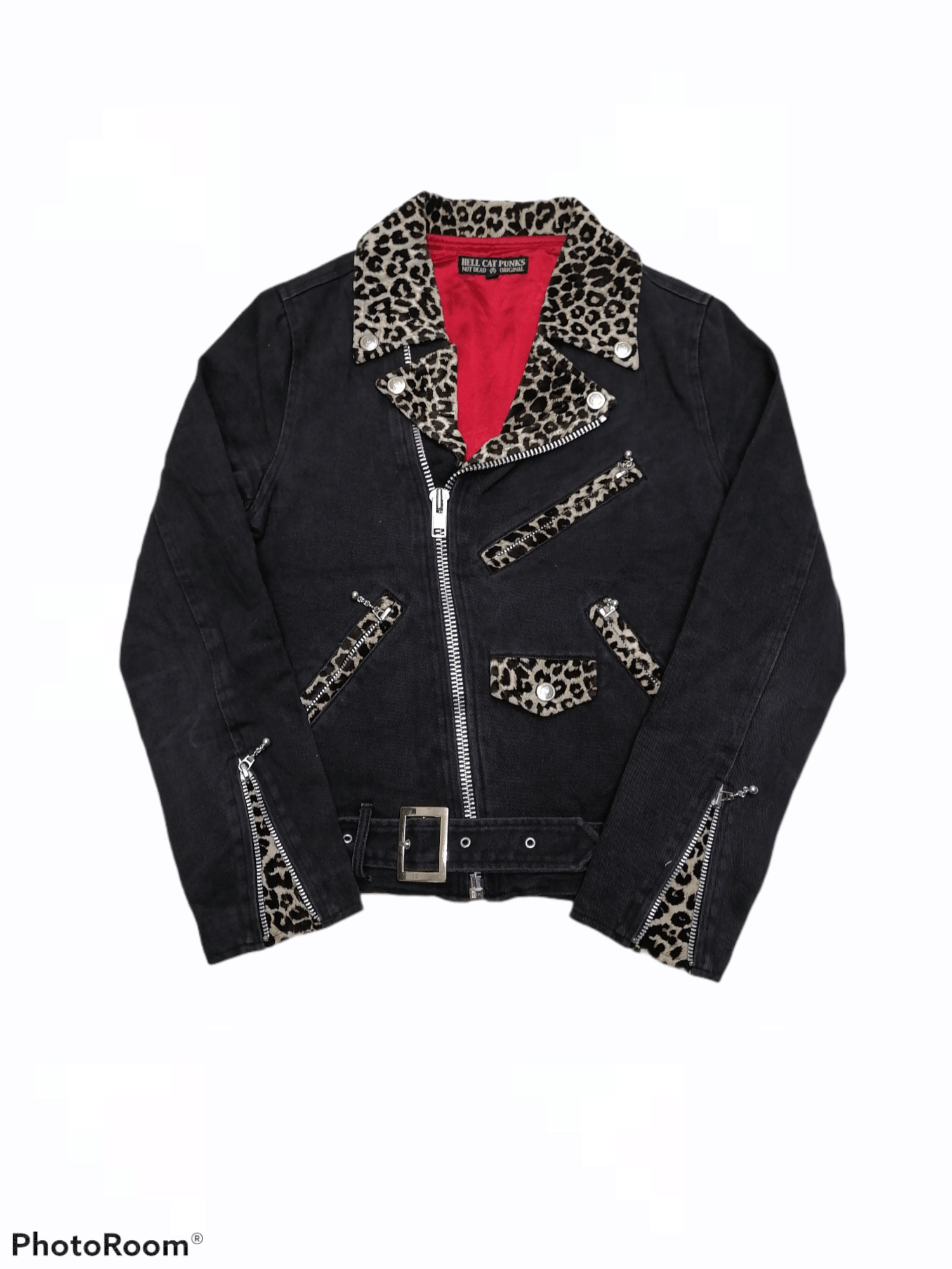 Archival Clothing × Denim Jacket × Streetwear Hell Cat Punks Anarchy ...