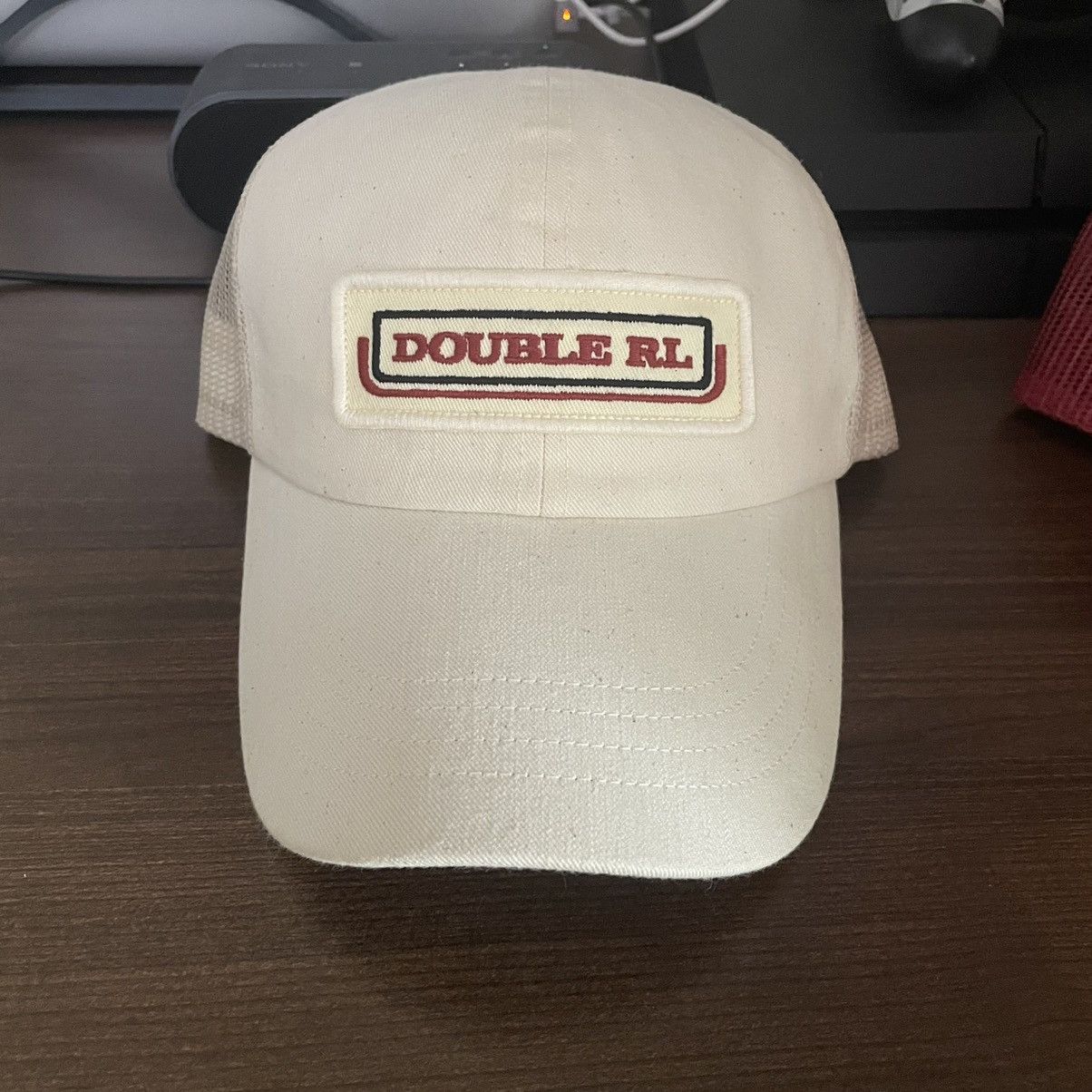 RRL Ralph Lauren Double RL Trucker Hat natural RRL | Grailed