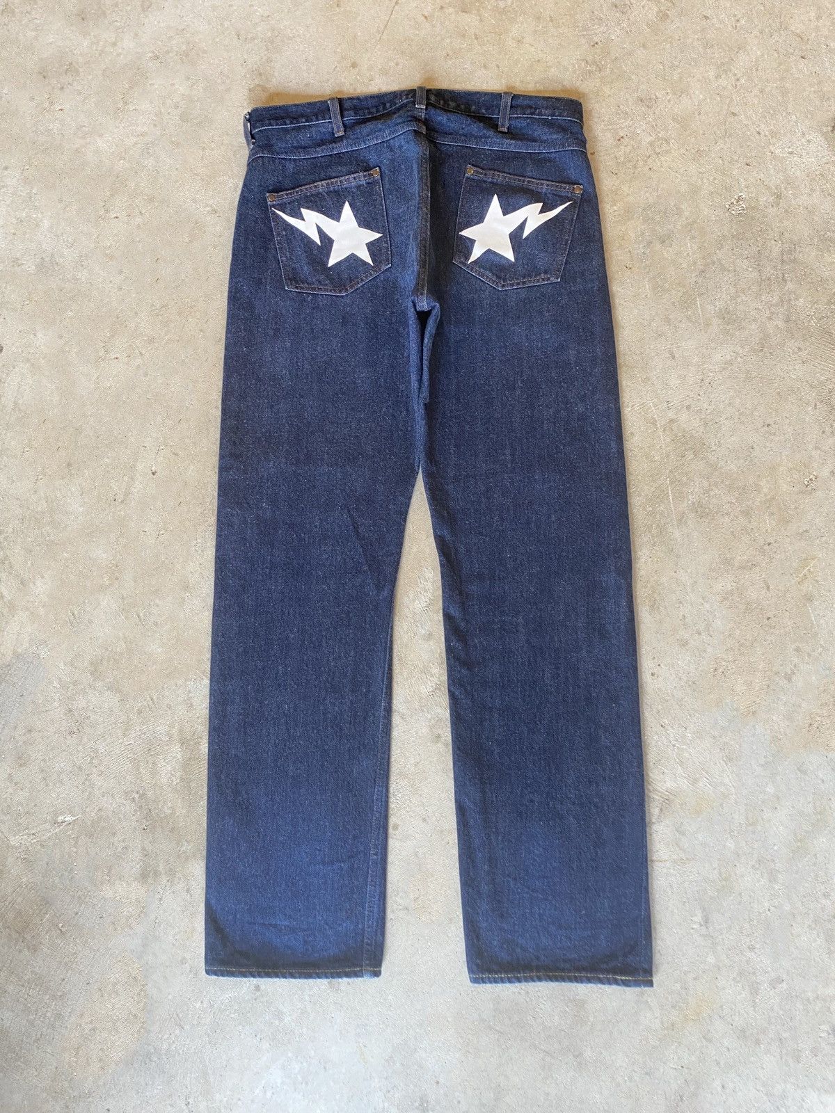 Bape × Vintage Vintage Bapesta Jeans | Grailed
