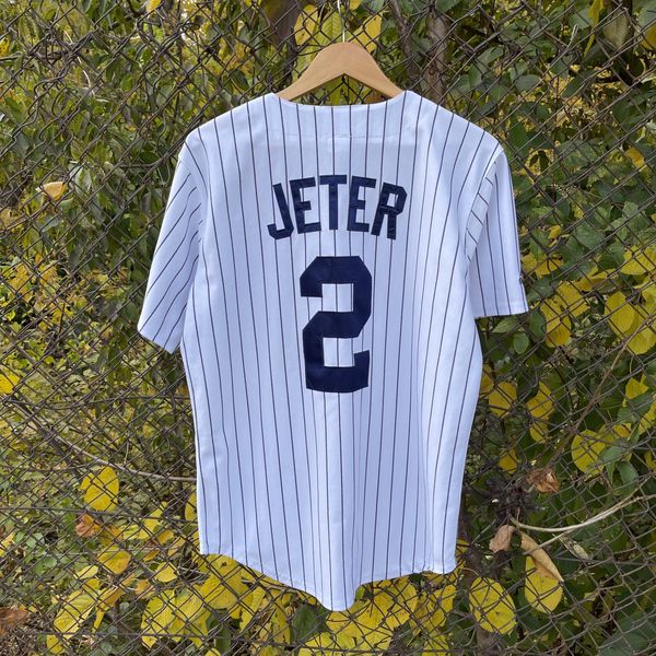 Vintage Vintage New Era Majestic Derek Jeter Jersey M USA | Grailed