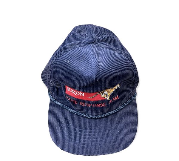 Vintage VINTAGE 1990’S EXXON GAS RAPID RESPONSE TEAM CORDUROY HAT | Grailed