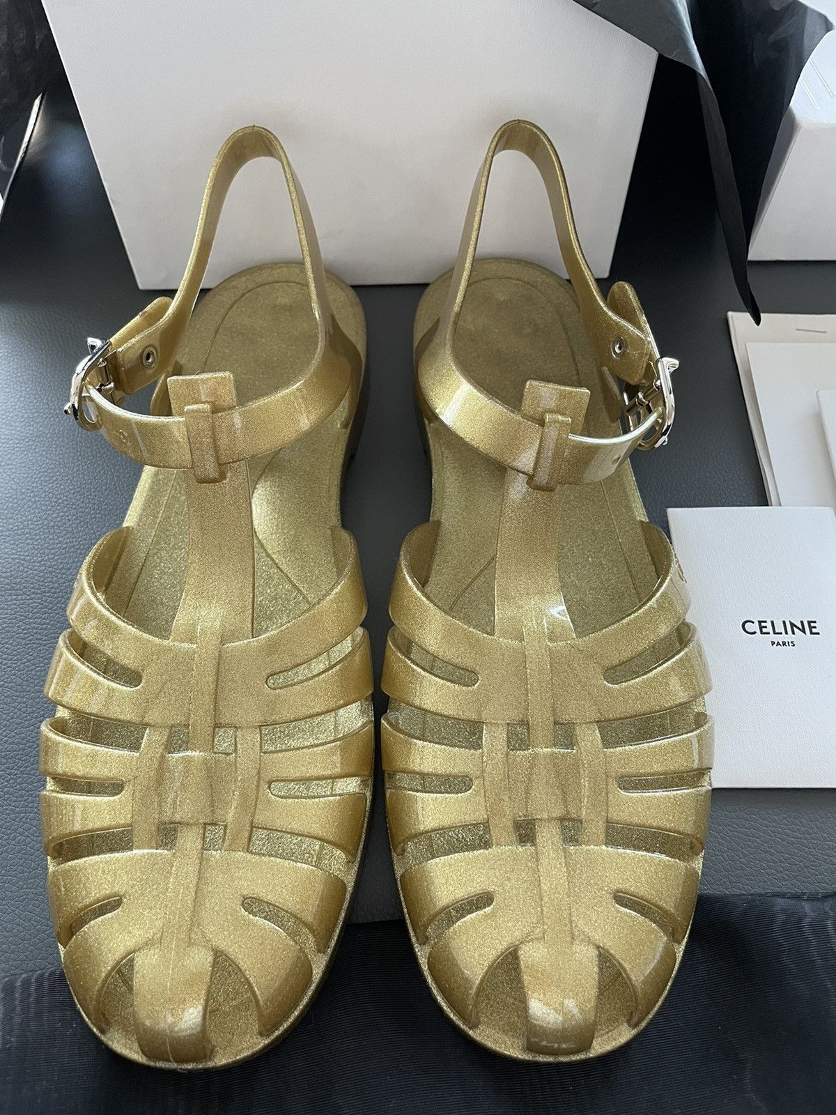 Celine Rare Sold Out Brand NEW 2020 SS HEDI Runway Sandal Shoes | Grailed