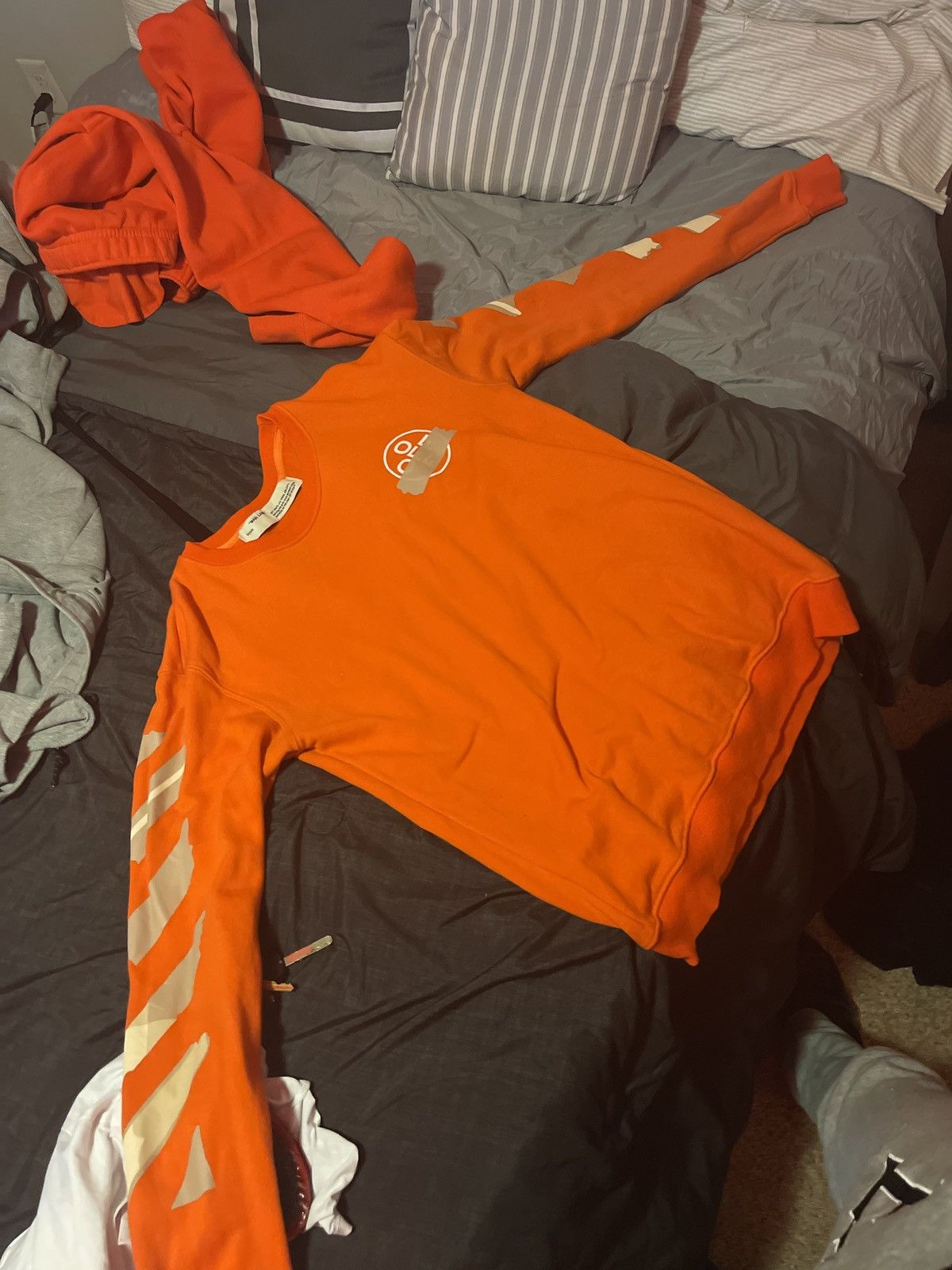 Off-White OFF WHITE SWEATER MAIN LABEL 2013 ORANGE | Grailed