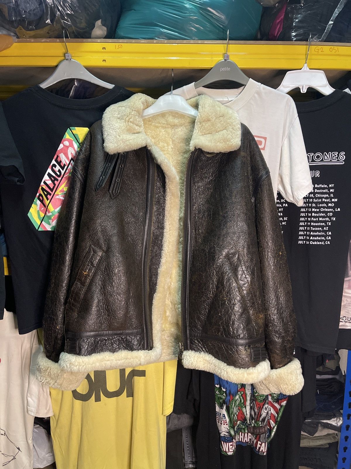 Leather Jacket × Military × Vintage 🔥final drop🔥Vintage Us Army B2 type ...