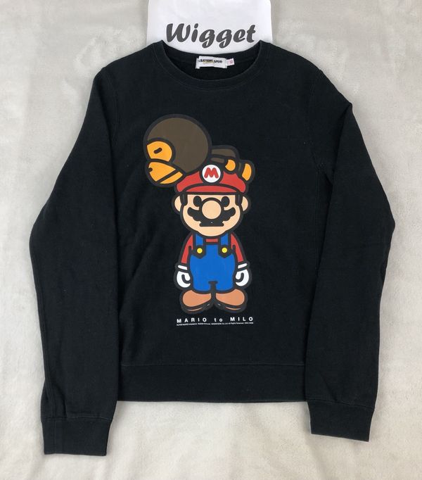 Bape 2008 Bape bathing ape Nintendo Mario crewneck baby milo XS | Grailed