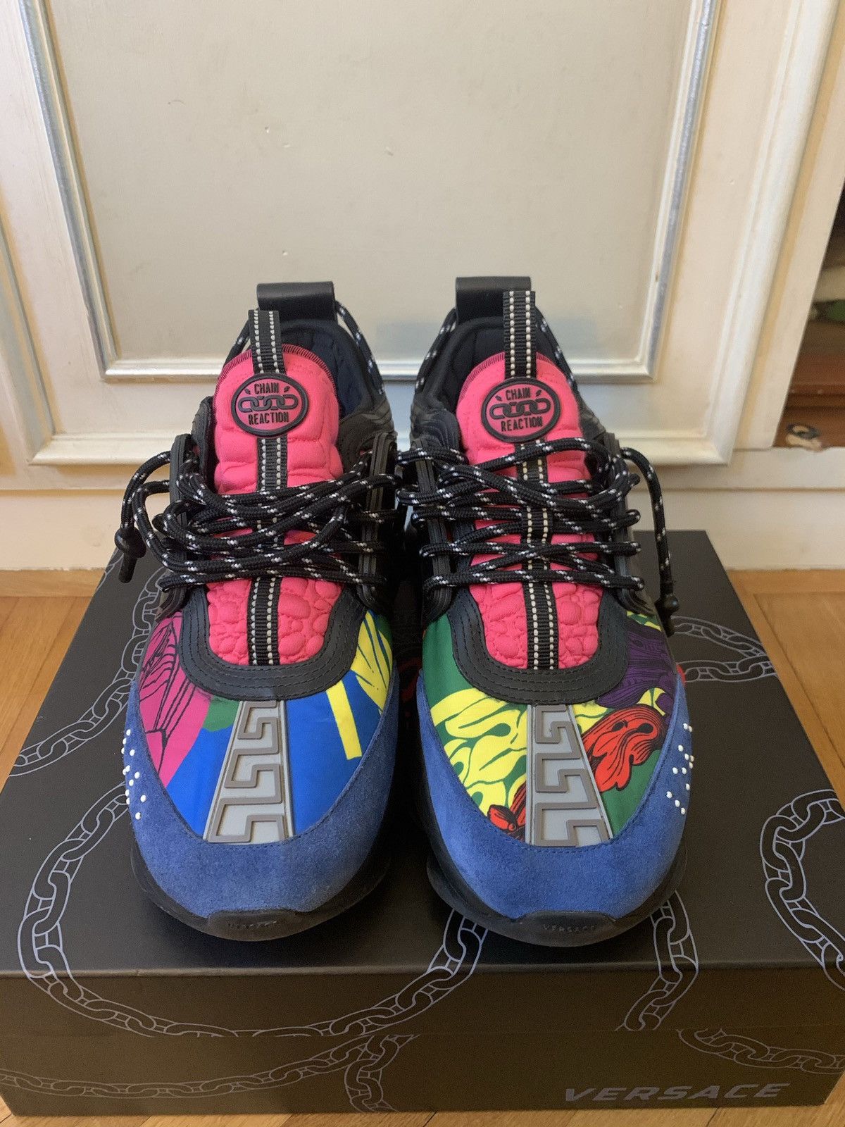 Versace Versace Chain Reaction Black Multi Colour | Grailed