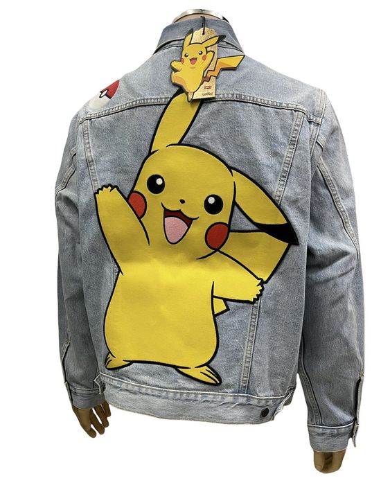 Levi's RARE🔥NWT Levis x Pokemon Denim Jacket Big Logo | Grailed